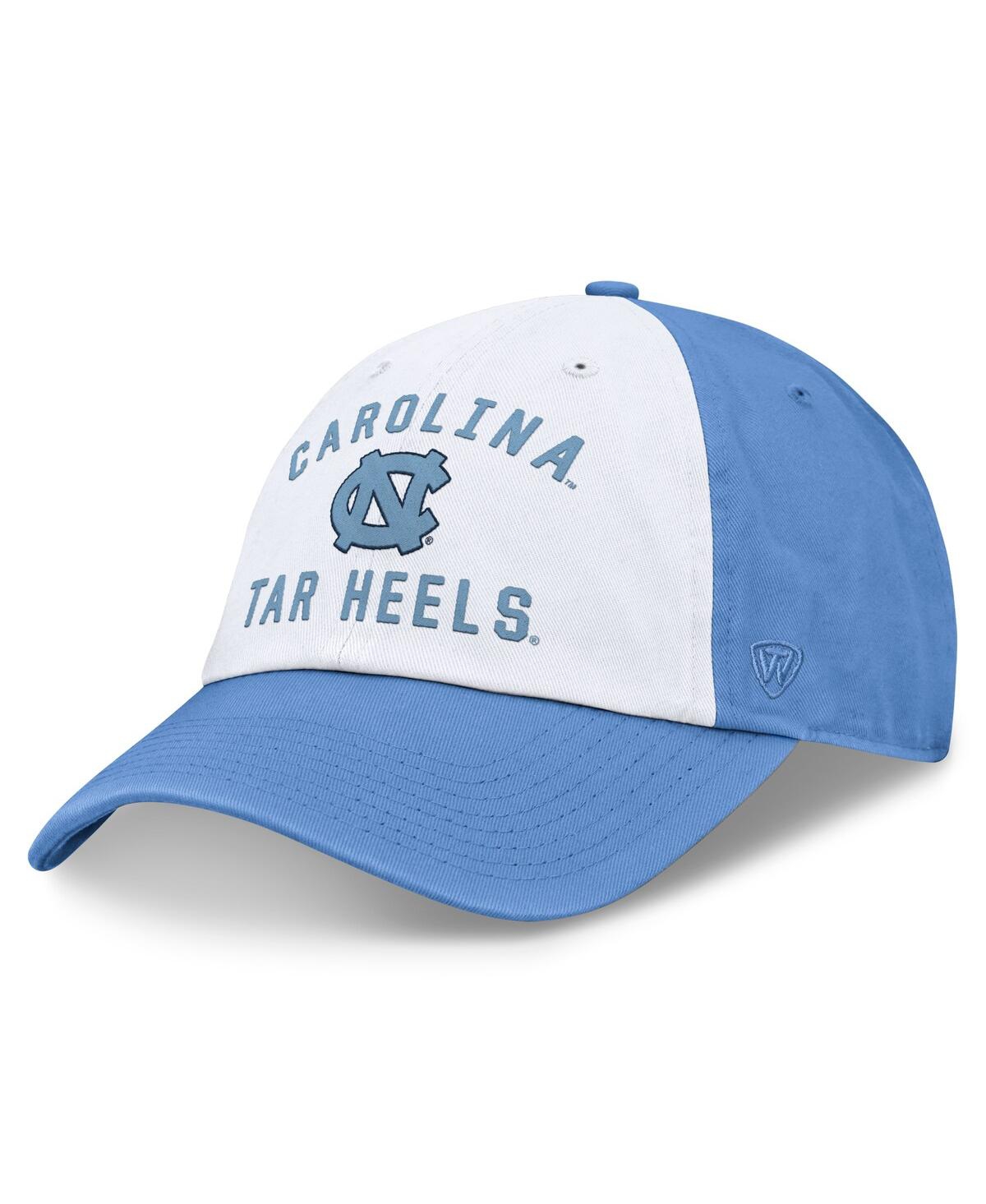 Click here for Top of the World Mens White/Carolina Blue North Ca... prices