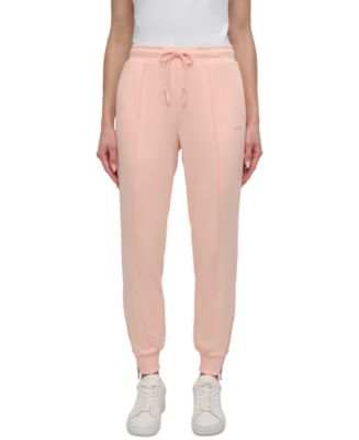 DKNY Sport Women's Zip-Cuff High-Rise Cotton Joggers - Macy's