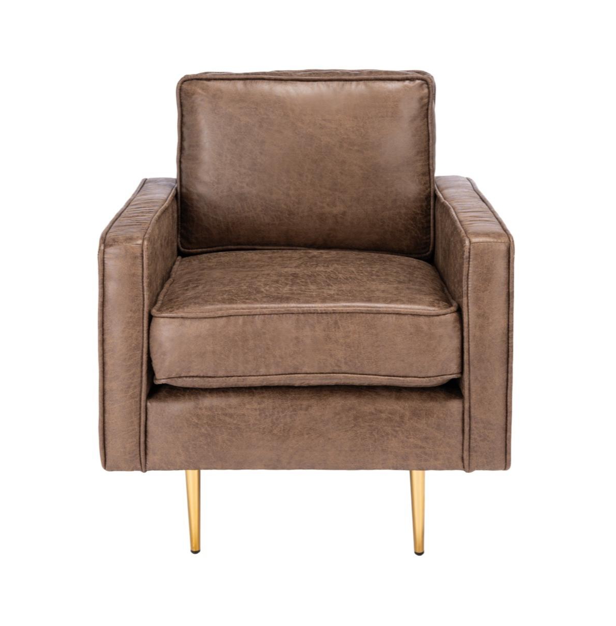 Click here for Paityn Accent Chair - Brown / gold prices