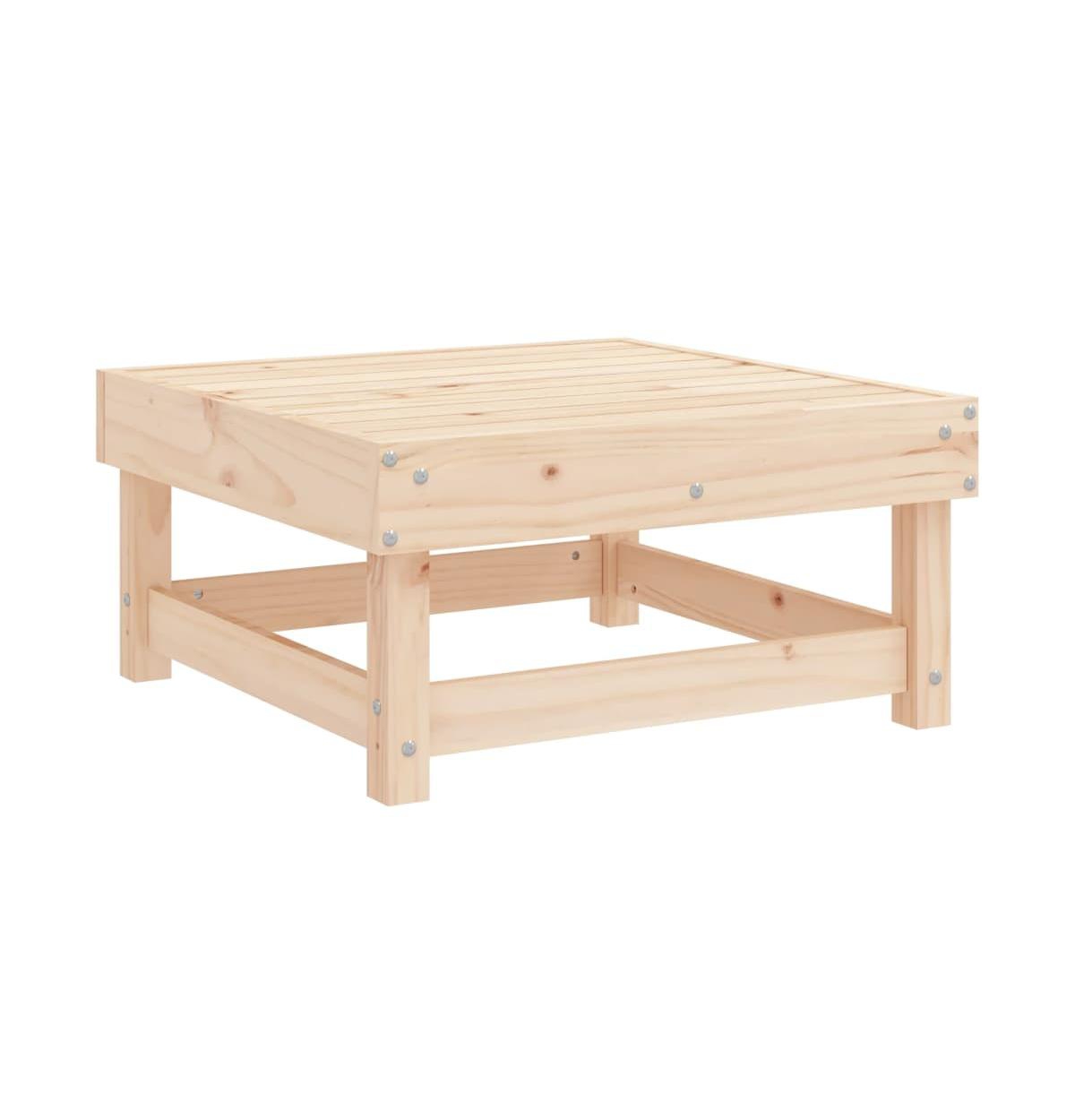 Click here for Patio Footstool Solid Wood Pine - Brown prices
