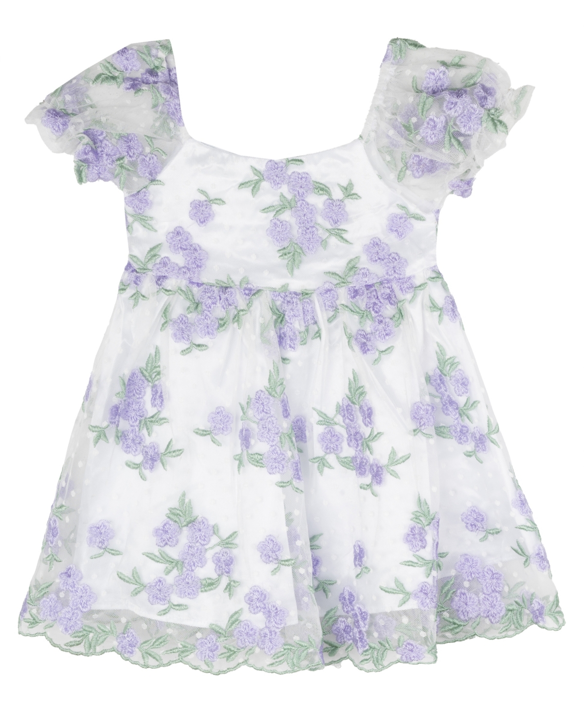 Click here for Rare Editions Baby Girls Floral Embroidered Mesh S... prices