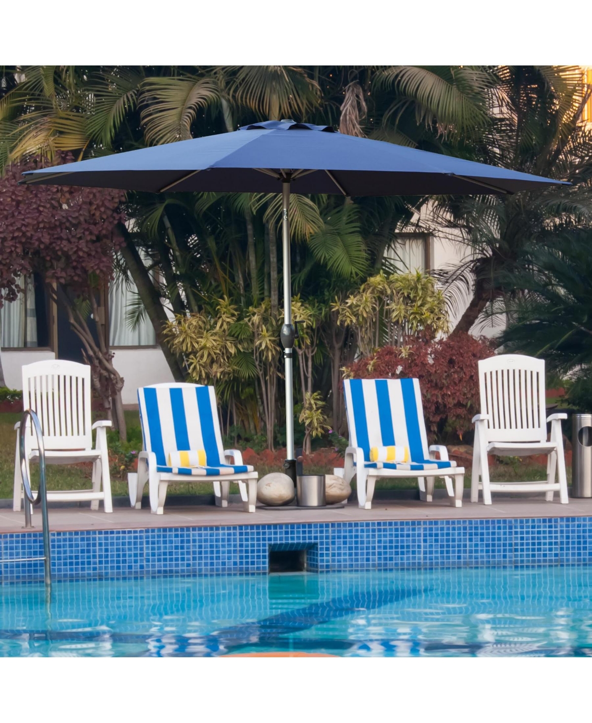 Click here for Mondawe 10FT Patio Umbrella - Dark blue prices