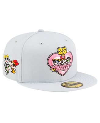 New Era Men's Gray The Powerpuff Girls 25th Anniversary 59FIFTY Fitted ...