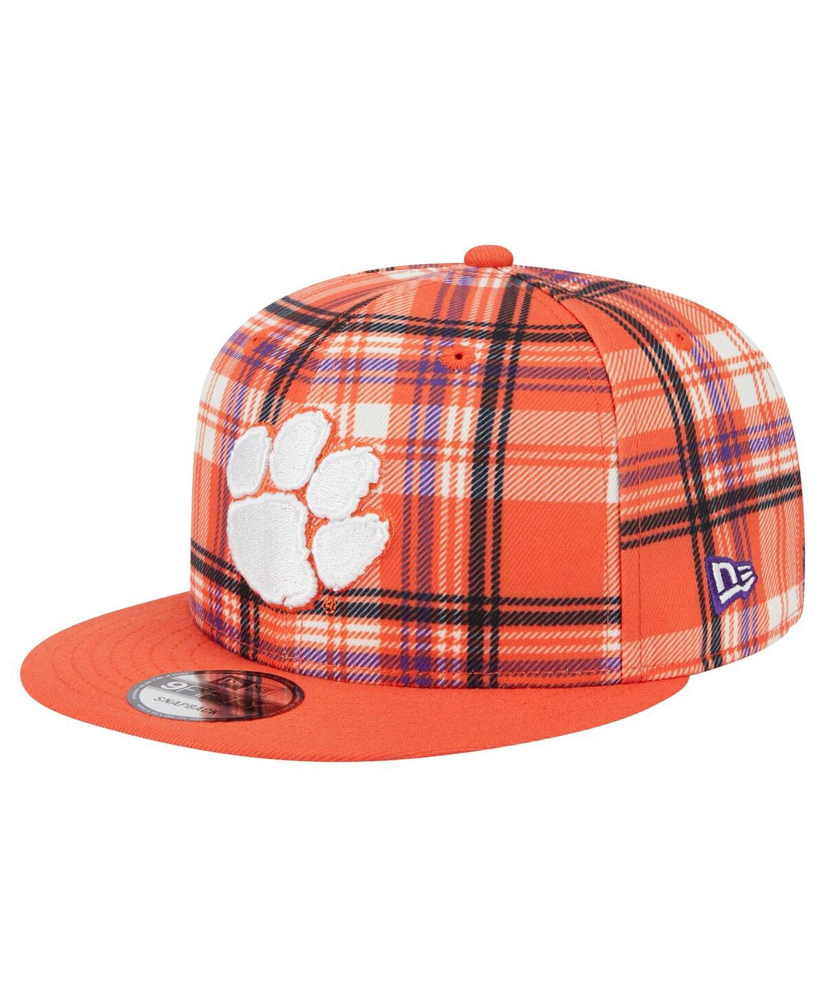 Click here for New Era Mens Orange Clemson Tigers Plaid 9FIFTY Sn... prices