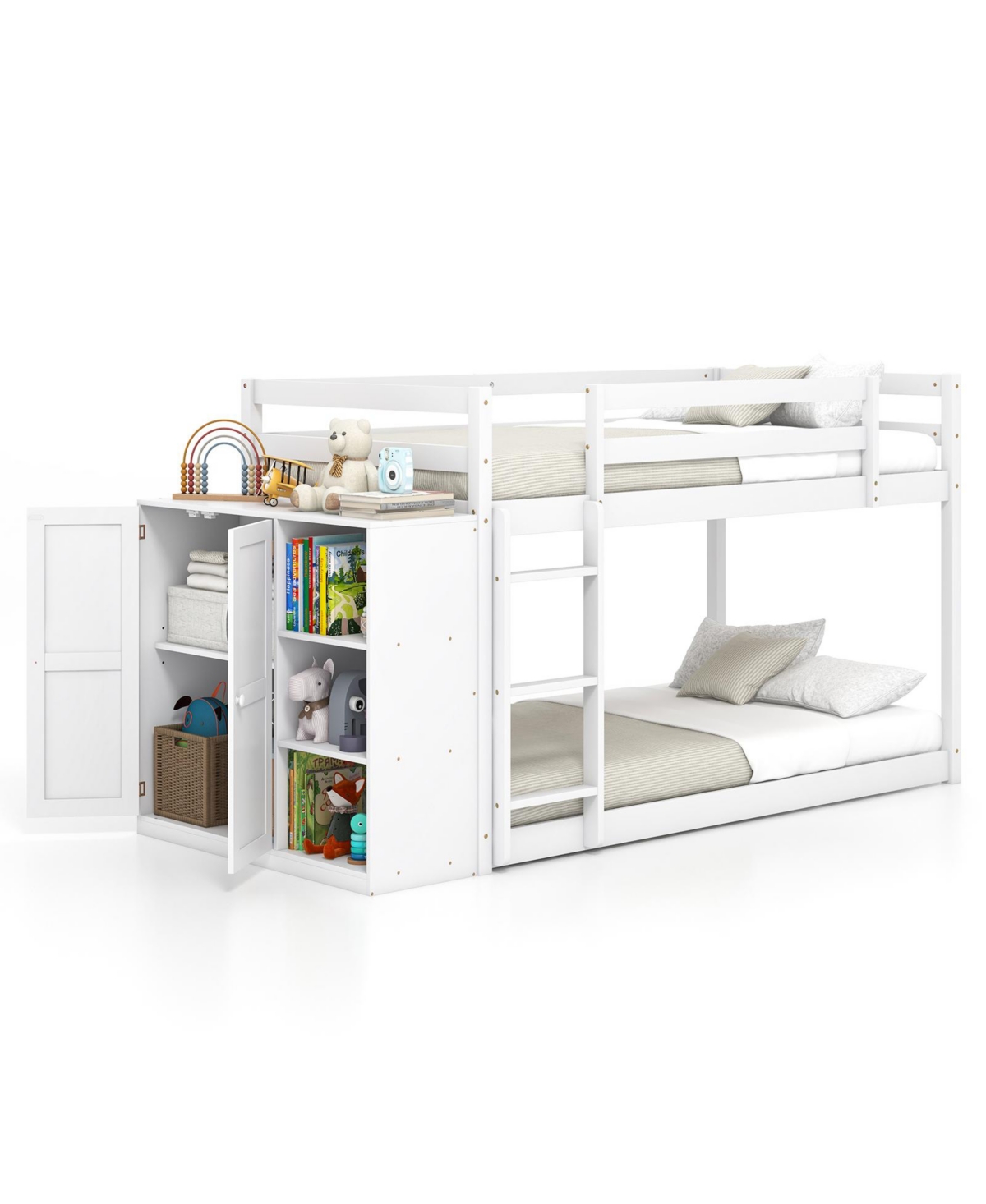Click here for Bunk Bed with Convertible Bookcase and Ladder  Spa... prices