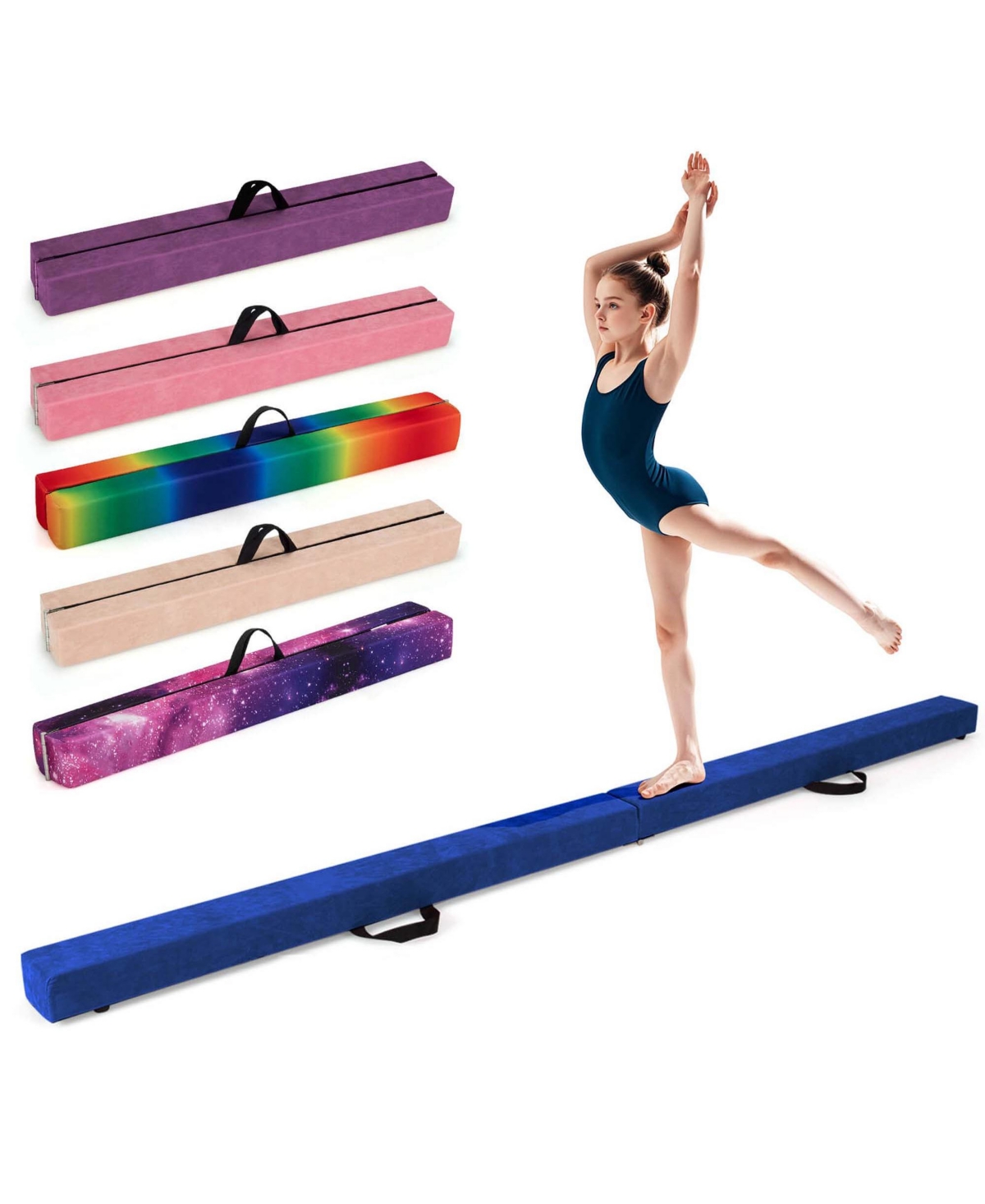 Click here for 8 Ft Folding Gymnastic Beam with Anti-slip Base Pi... prices