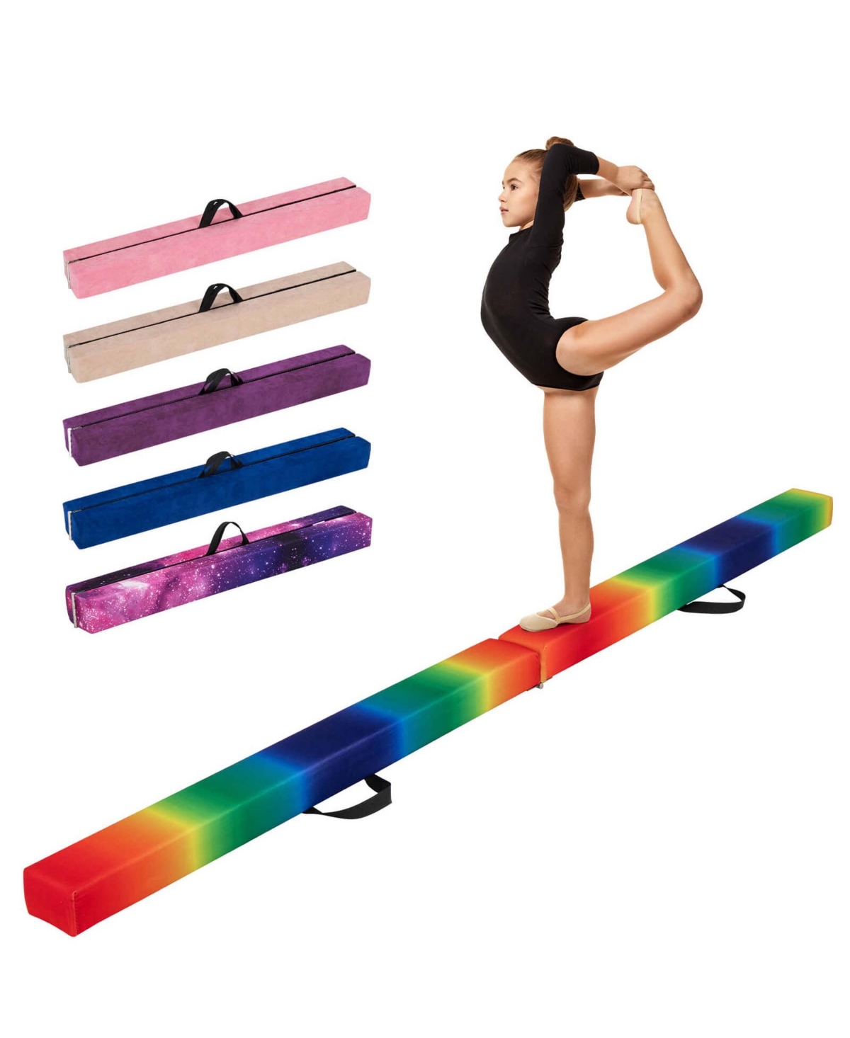 Click here for 8 Ft Folding Gymnastic Beam with Anti-slip Base Pi... prices