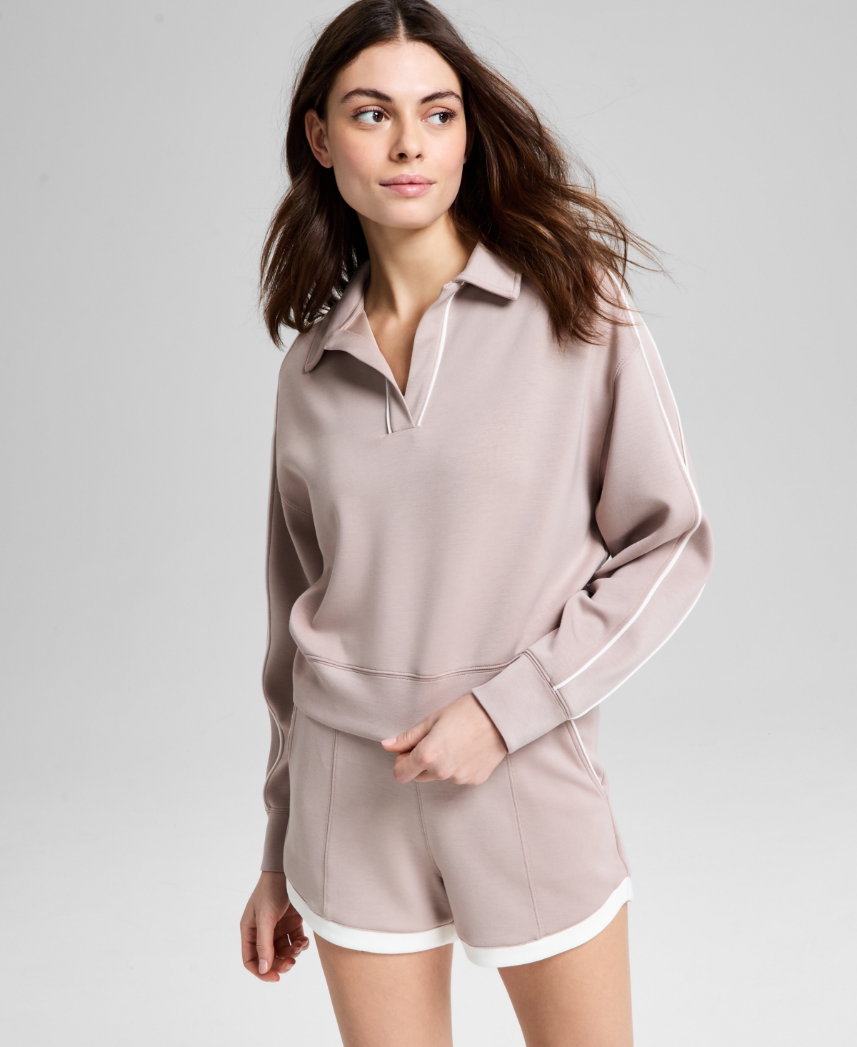 Click here for And Now This Womens Johnny Collar Scuba Top  Exclu... prices