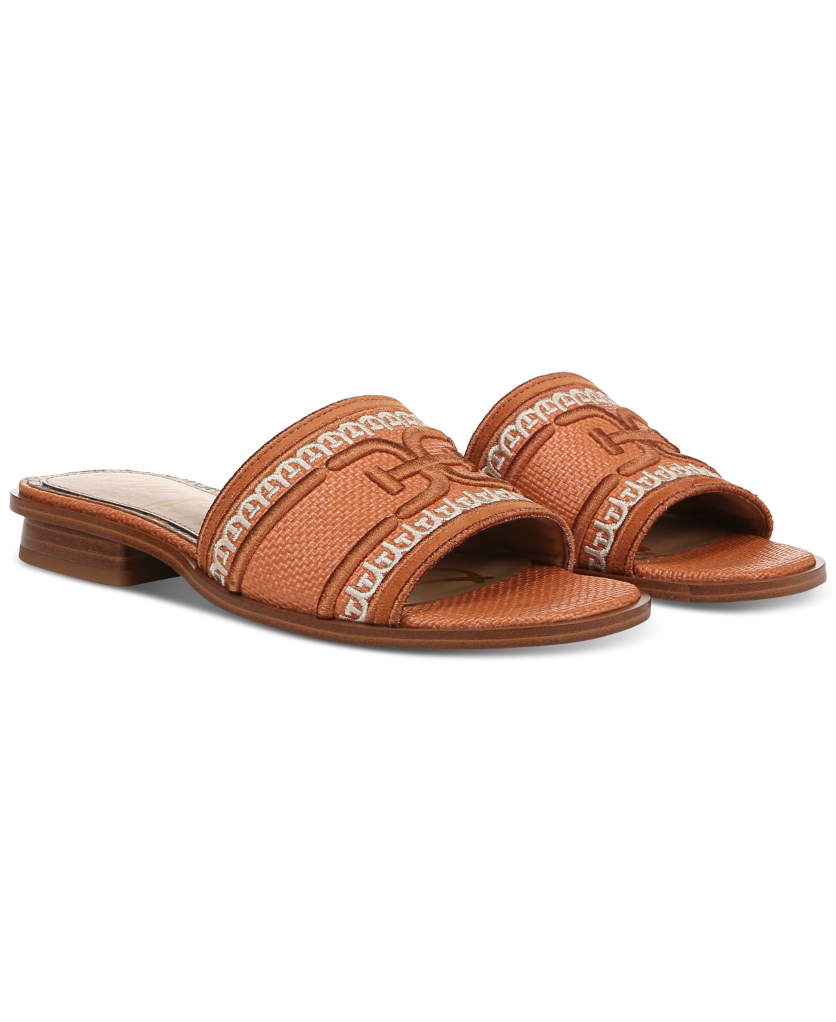 Click here for Sam Edelman Womens Stevie Slide Flat Sandals - Sun... prices