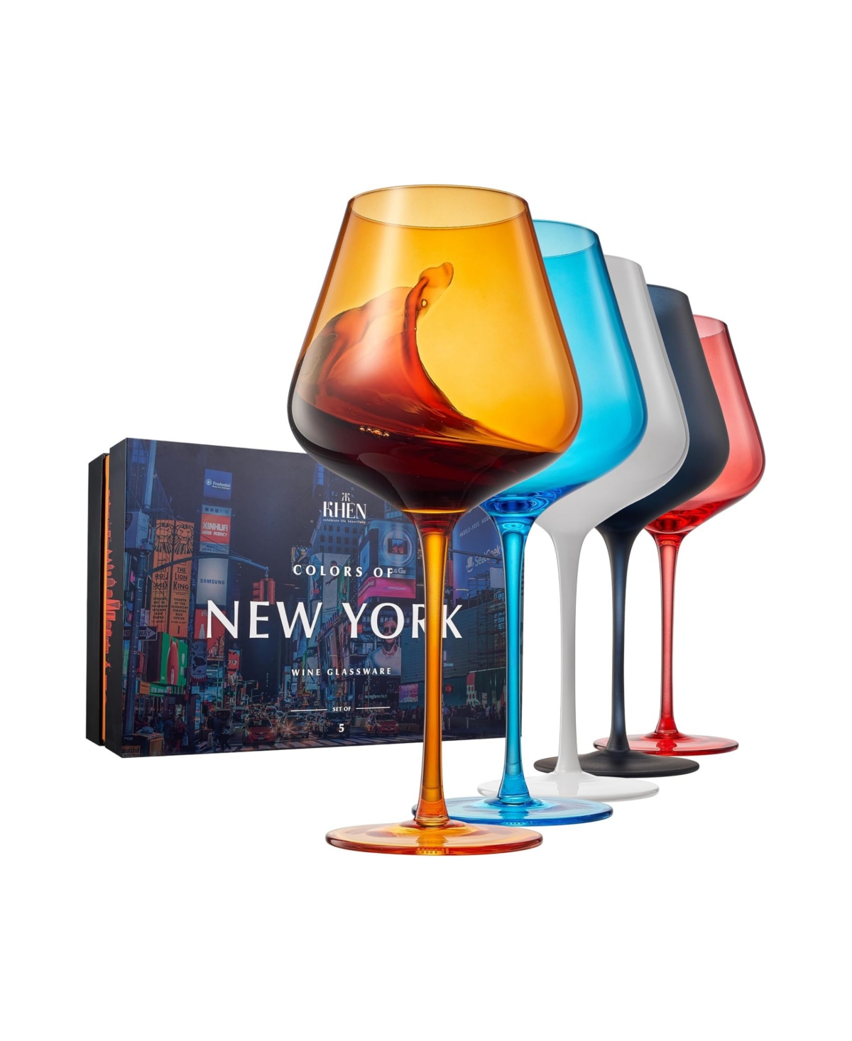 Click here for The Wine Savant Colors of New York City Wine Glass... prices