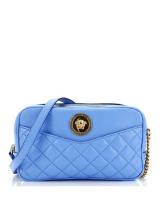 Pre-Owned Versace Medium Medusa Icon Front Slip Pocket Camera Bag ...