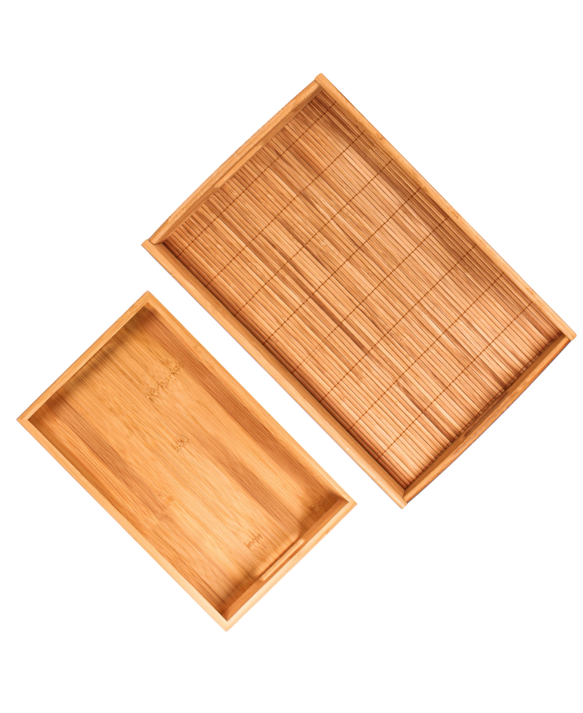 Click here for BergHOFF Bamboo 2-Pc. Serving Tray Set - Beige prices