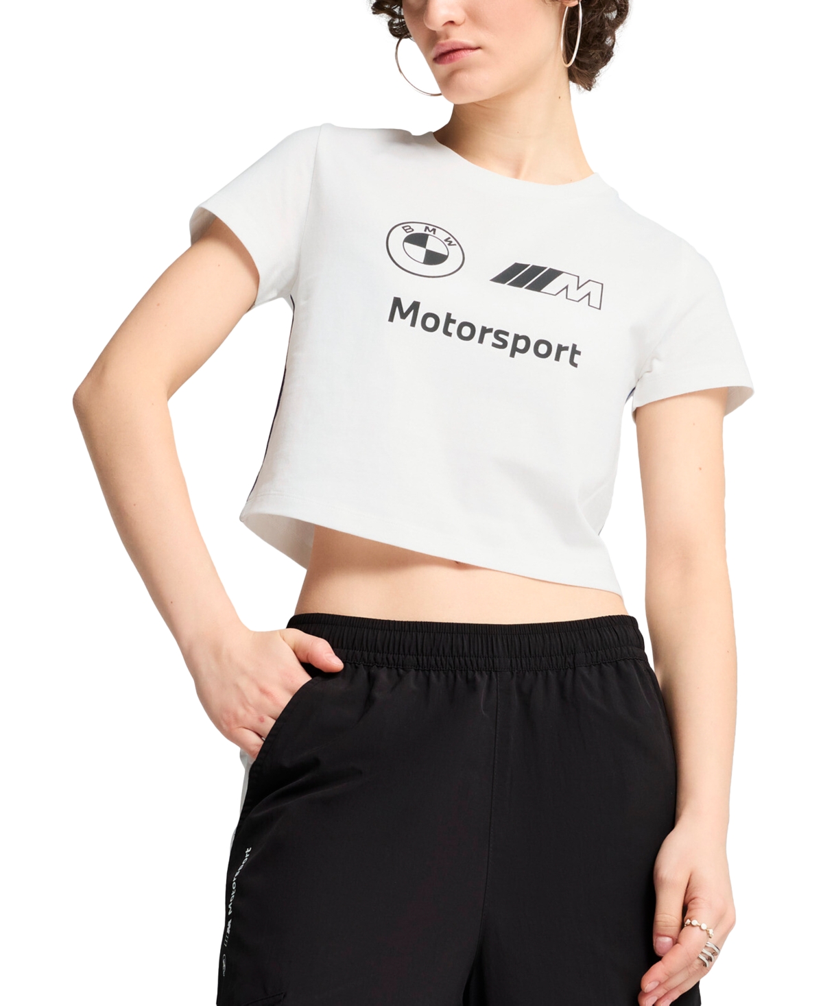 Click here for Puma Womens SS25 Bmw Motorsport Cropped T-Shirt -... prices