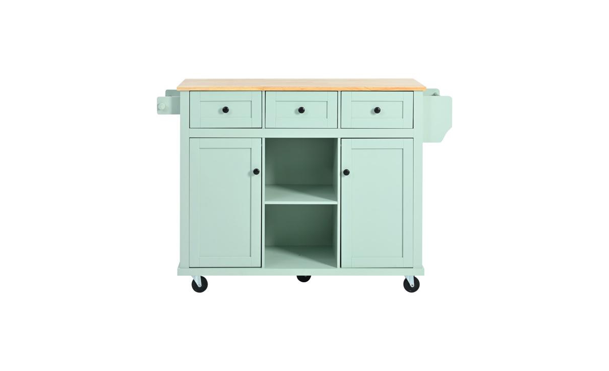 Click here for Kitchen Cart with Drop-Leaf Countertop and Storage... prices