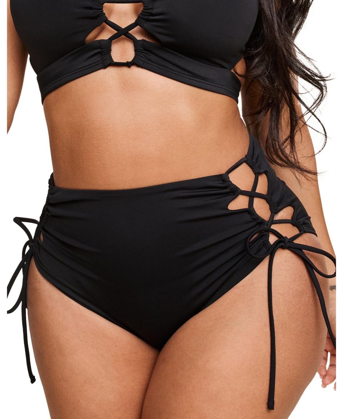 Click here for Tatiana Womens Swimwear High Waisted Bottom - Blac... prices