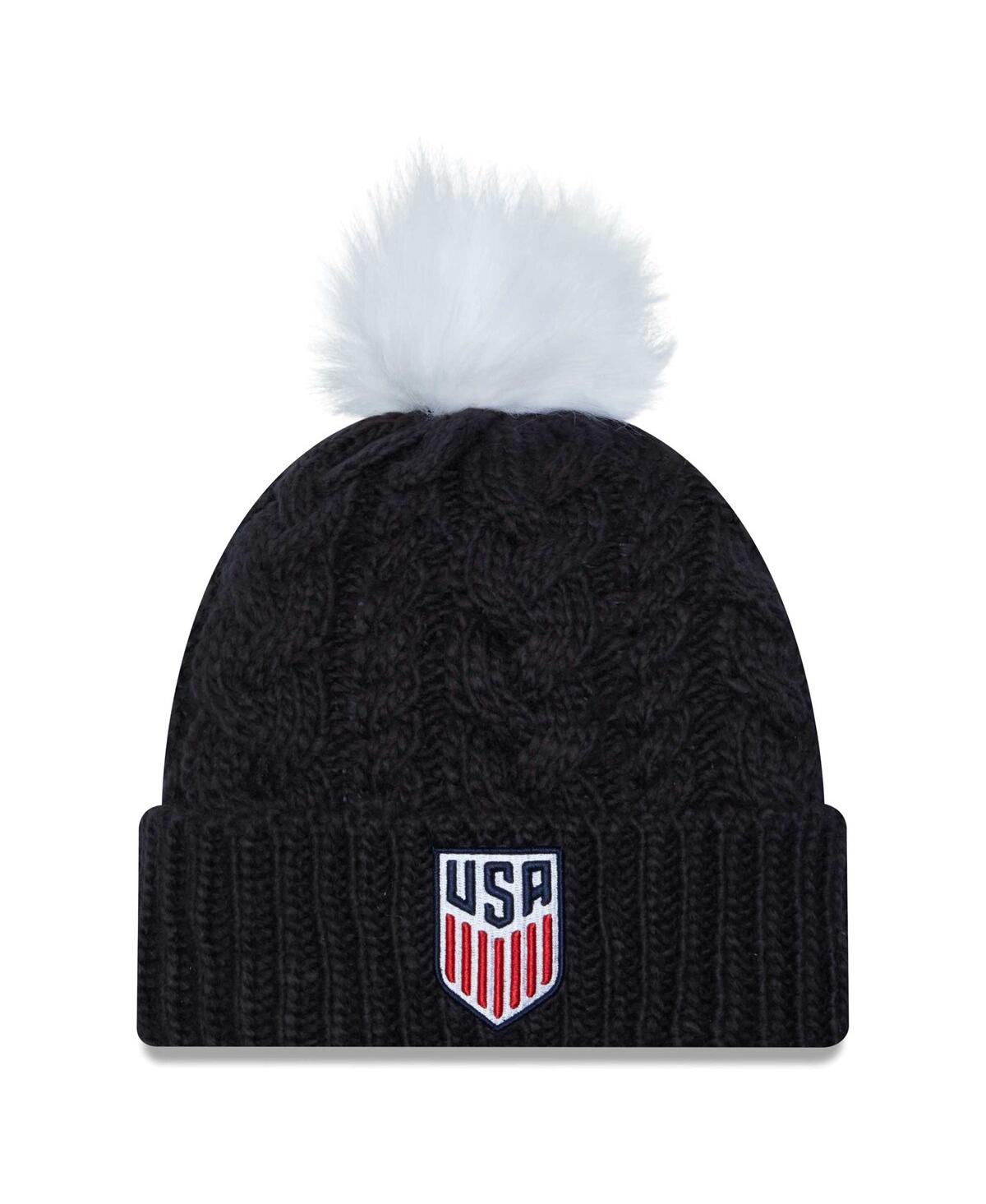 Click here for New Era Womens Navy Usmnt Pom Cuffed Knit Hat - Na... prices