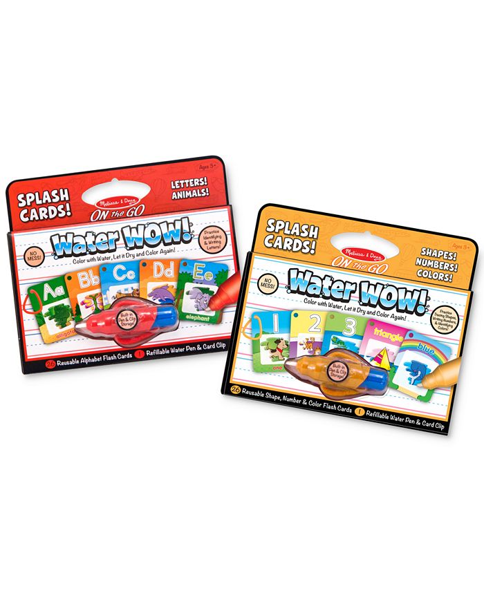 Melissa and Doug Kids' Water Wow Alphabet and Numbers & Colors Splash ...