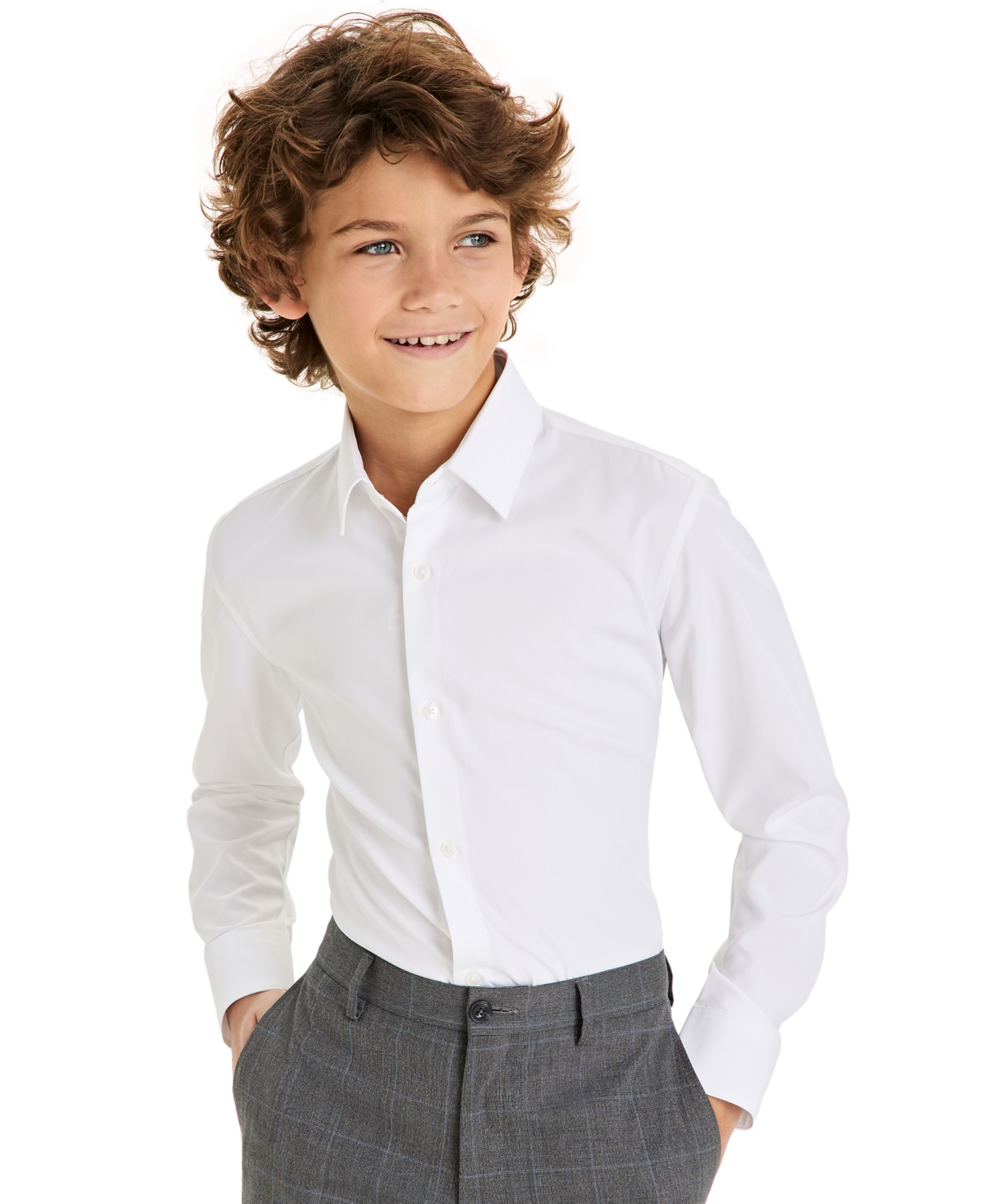 Click here for Michael Kors Big Boys Performance Stretch Button D... prices