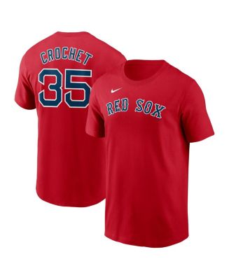 Nike Men's Garrett Crochet Red Boston Red Sox Fuse Name Number T-Shirt ...