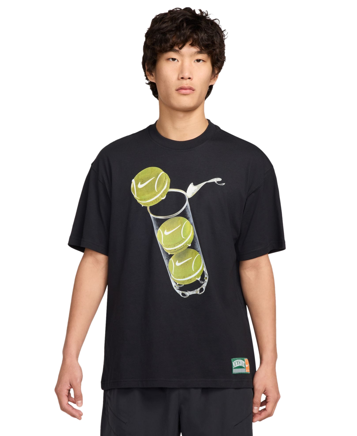 Click here for Nike Mens Court Max90 Loose-Fit Graphic T-Shirt -... prices