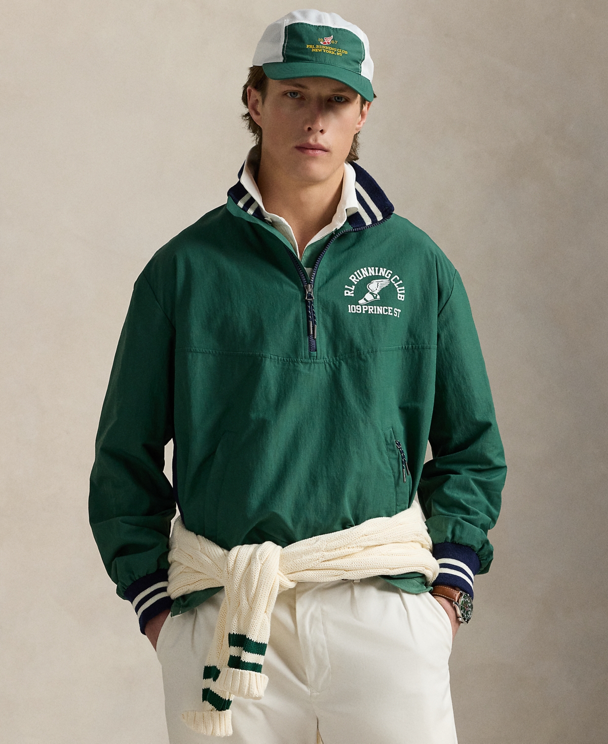 Click here for Polo Ralph Lauren Mens Ripstop Quarter-Zip Graphic... prices