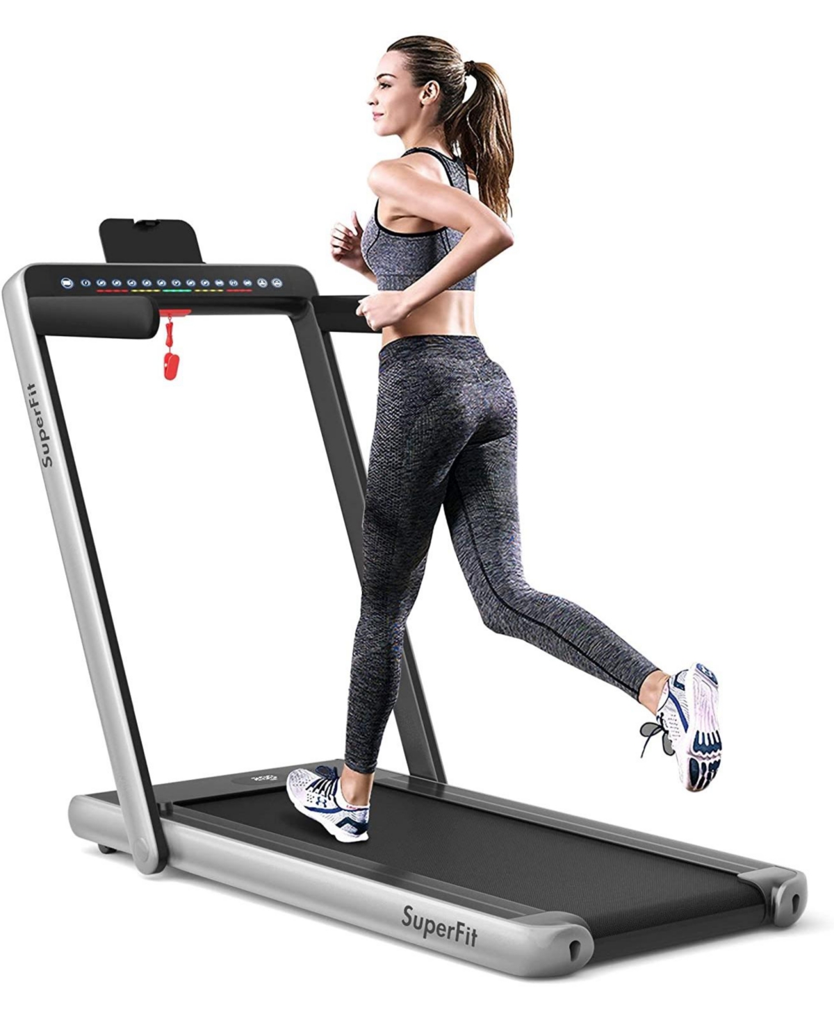 Click here for 2.25 Hp 2-in-1 Folding Walking Pad Treadmill with... prices