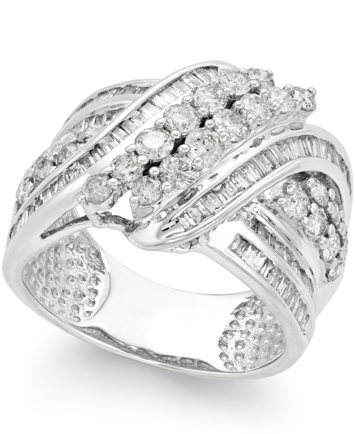 Click here for Diamond Double-Row Center Ring (2 ct. t.w.) in 14k... prices