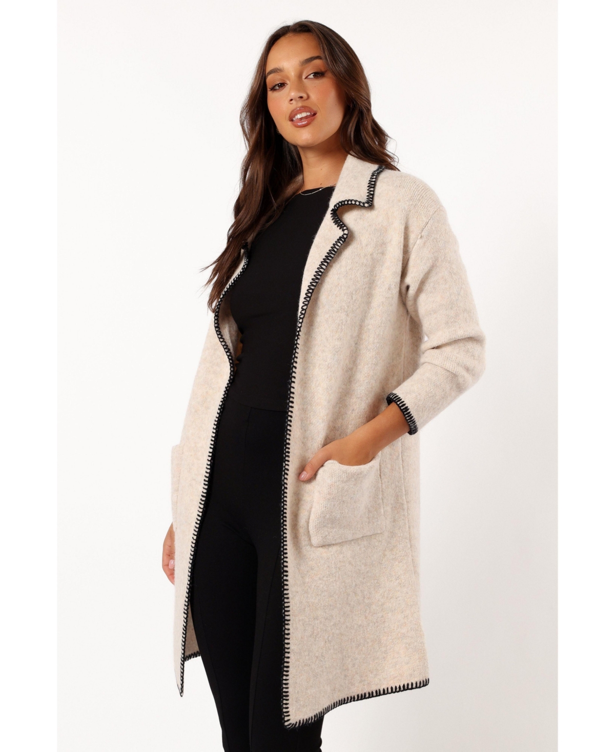 Click here for Petal and Pup Womens Oaklynn Contrast Stitch Coati... prices