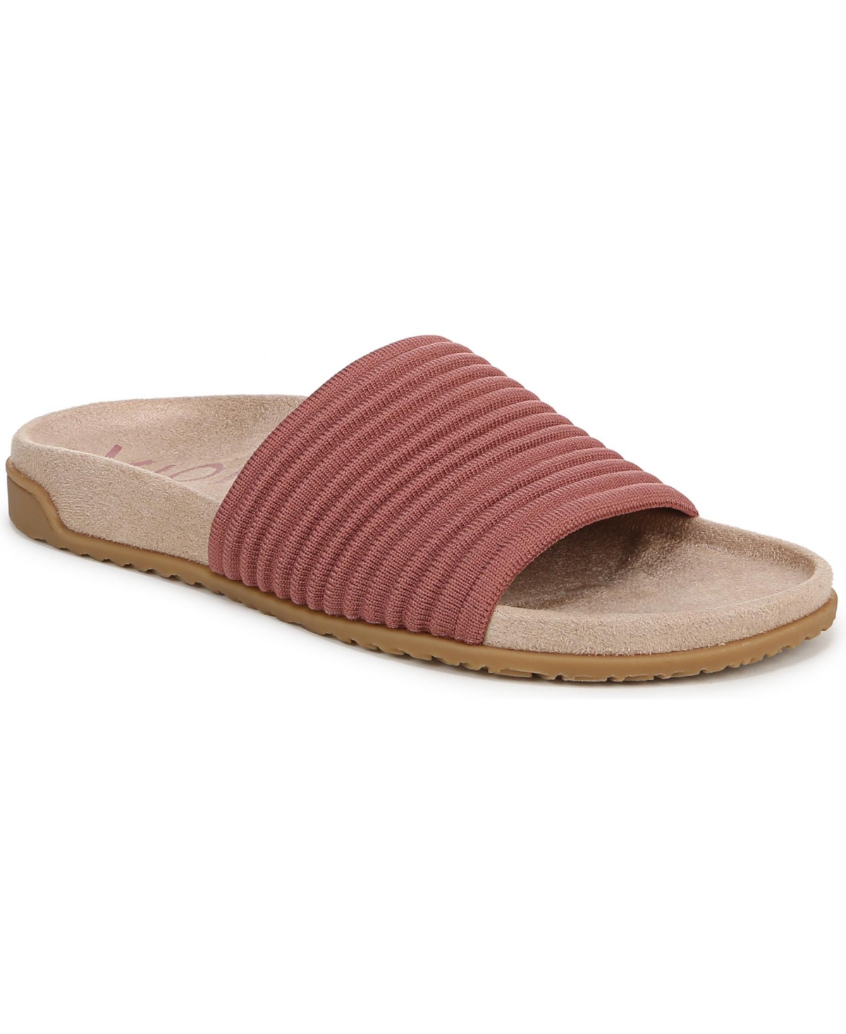 Click here for Vionic Womens Evie Knit Slide Sandals - Withered r... prices