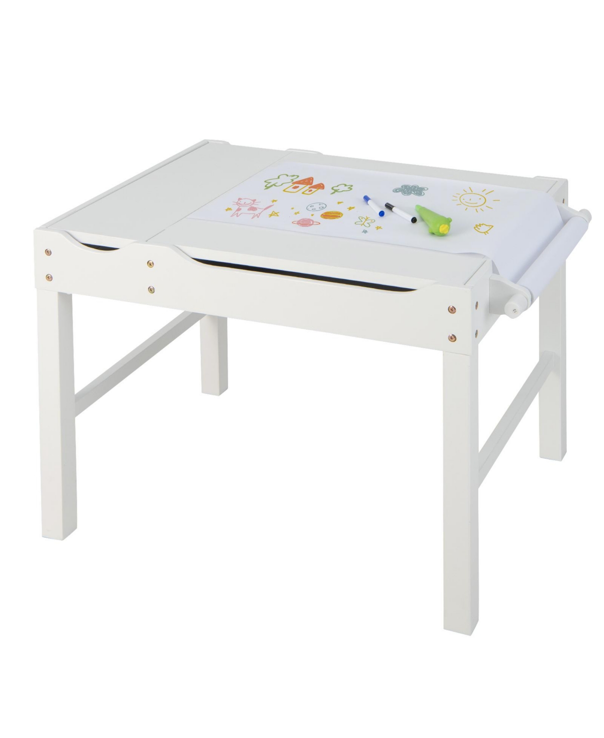 Click here for Kids Multi Activity Play Table Wooden Building Blo... prices