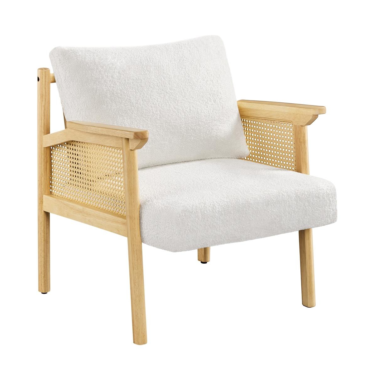 Click here for Yaheetech Boucle Upholstered Accent Chair Lounge C... prices