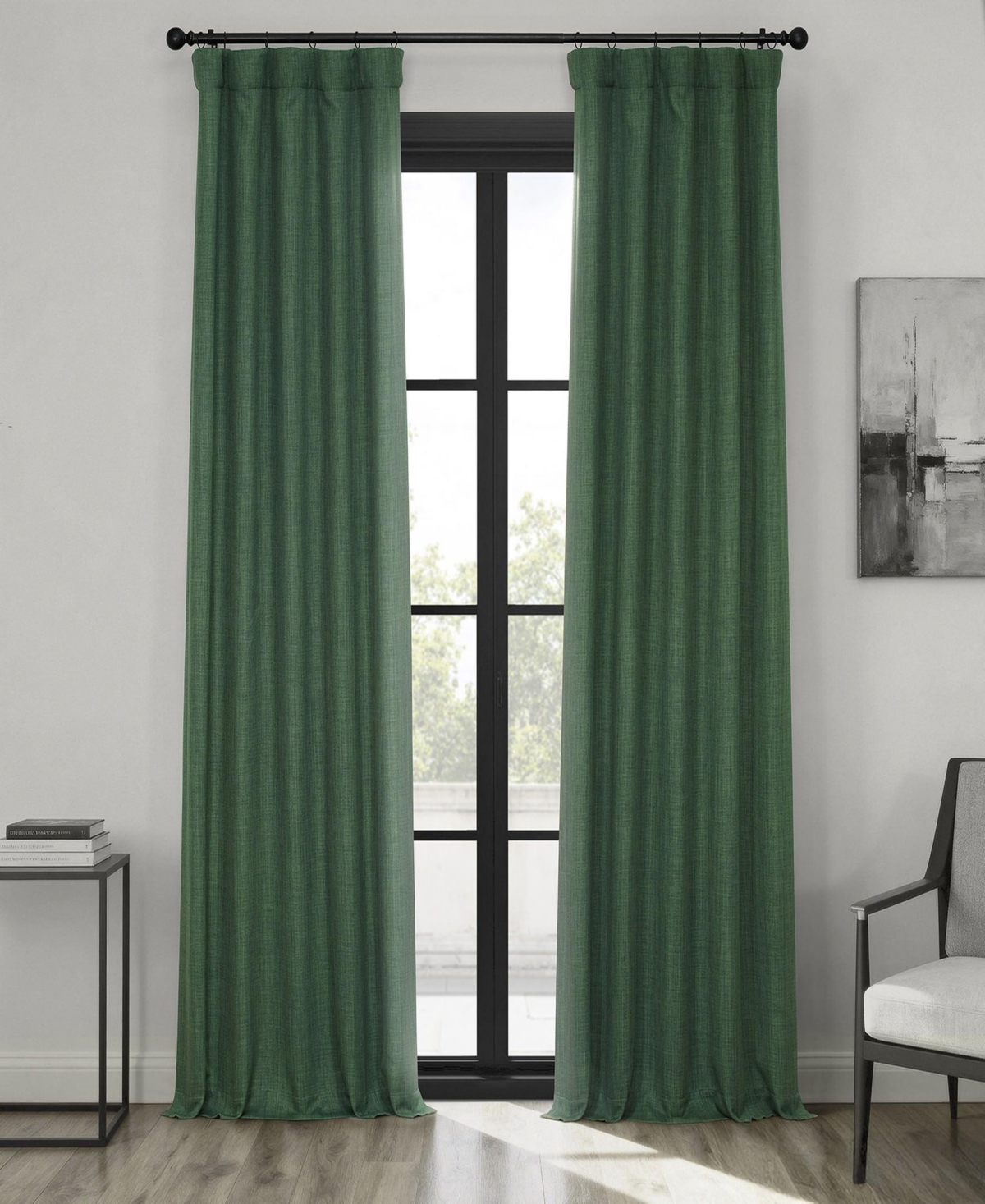 Click here for Half Price Drapes Textured Faux Linen Room Darkeni... prices