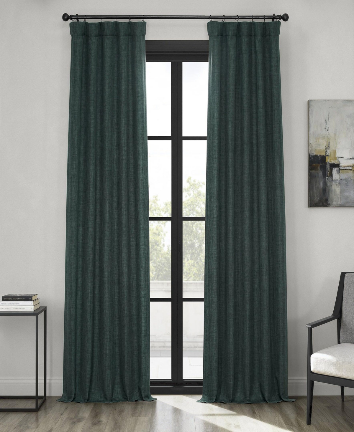 Click here for Half Price Drapes Textured Faux Linen Room Darkeni... prices