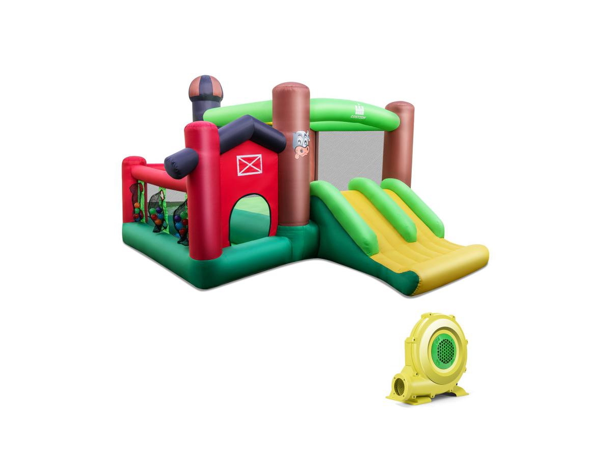 Click here for Farm Themed 6-in-1 Inflatable Castle with Trampoli... prices