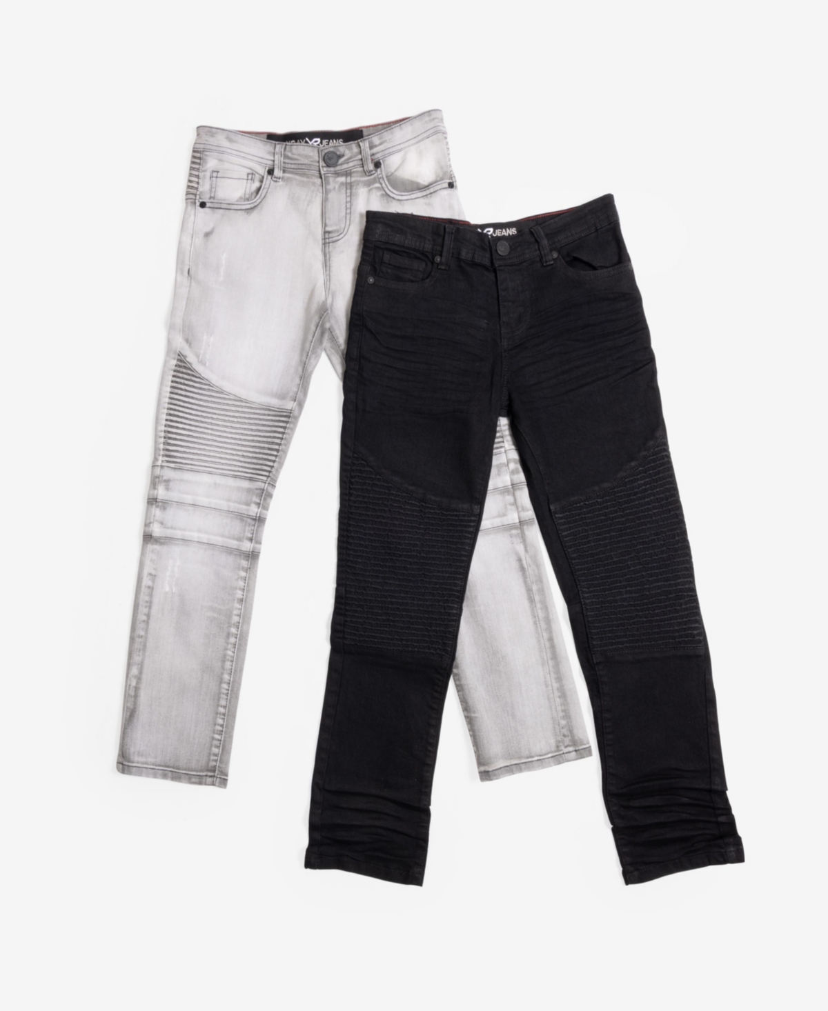 Click here for Big Boys 8-18 Stretch Jeans - 2 Pack - Black/grey prices