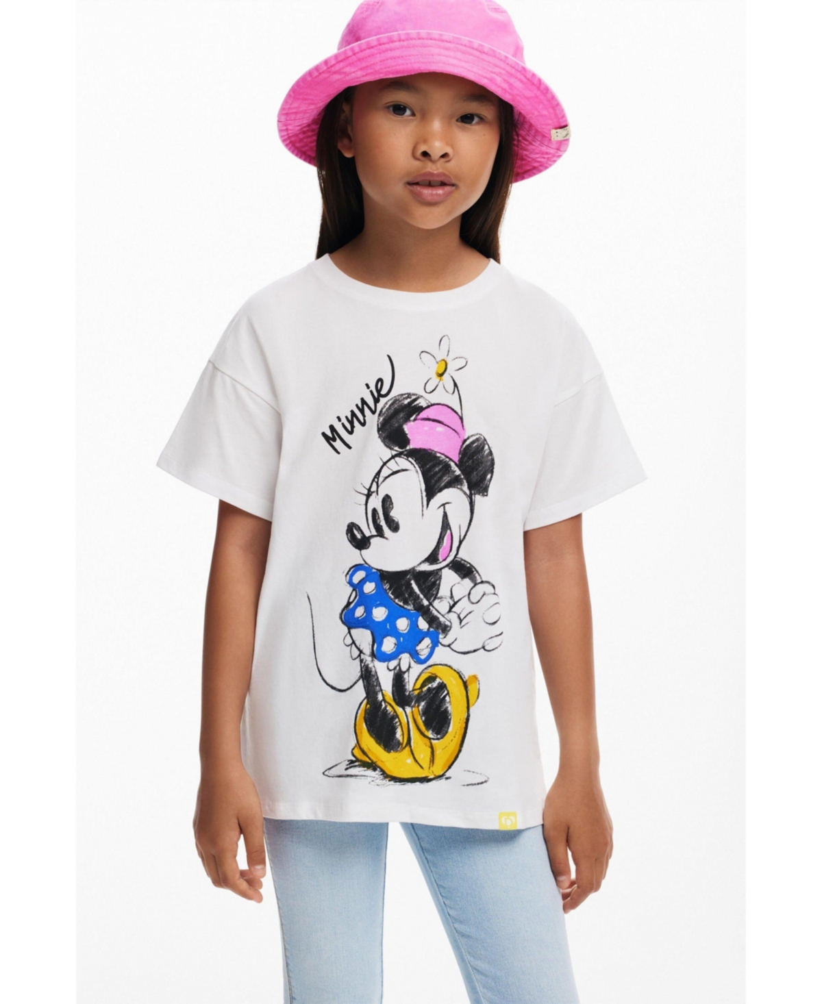 Click here for Desigual Girls Girlss Minnie Mouse T-shirt - White prices