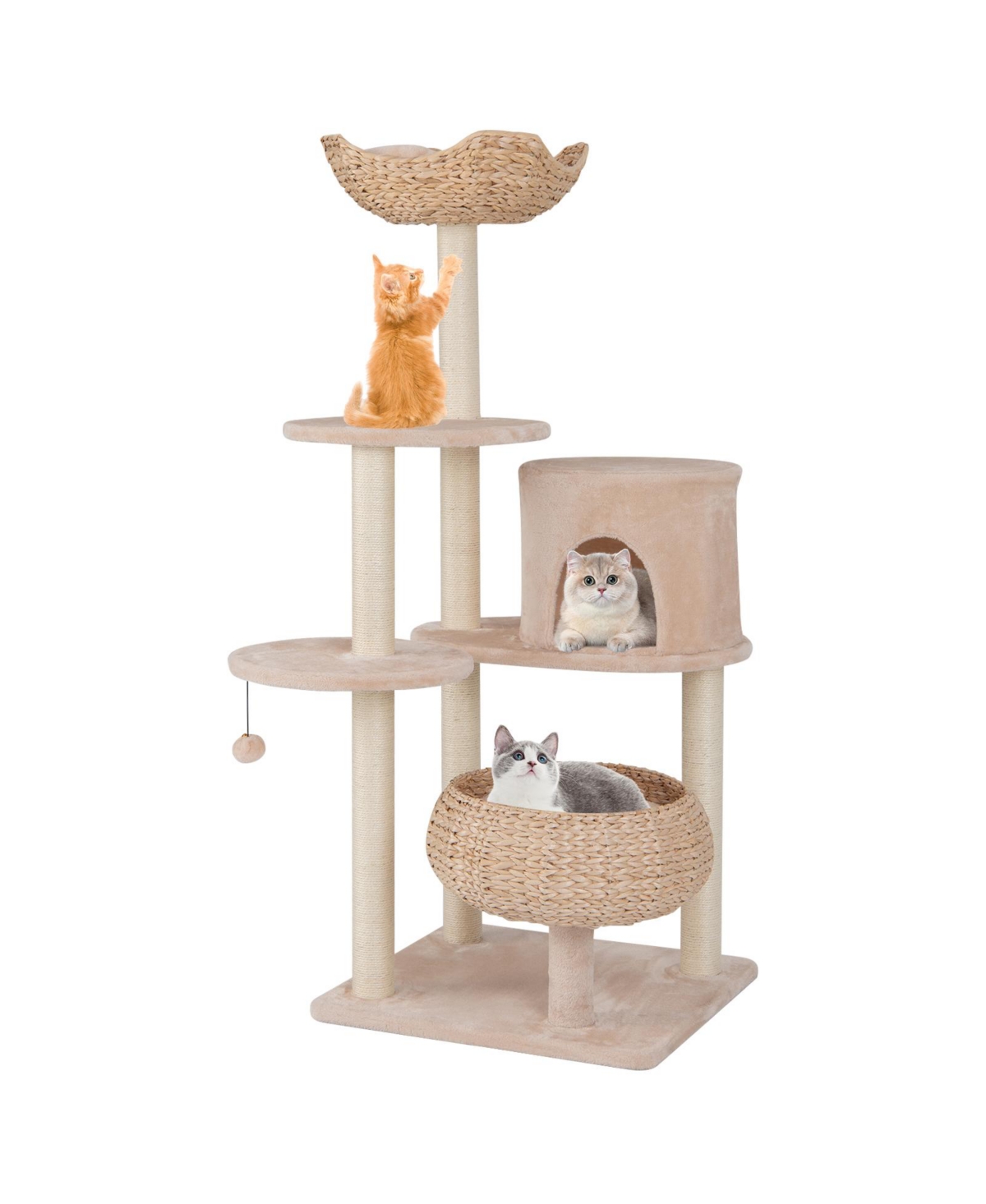 Click here for Cattail Cat Tower with Sisal Scratching Posts & So... prices
