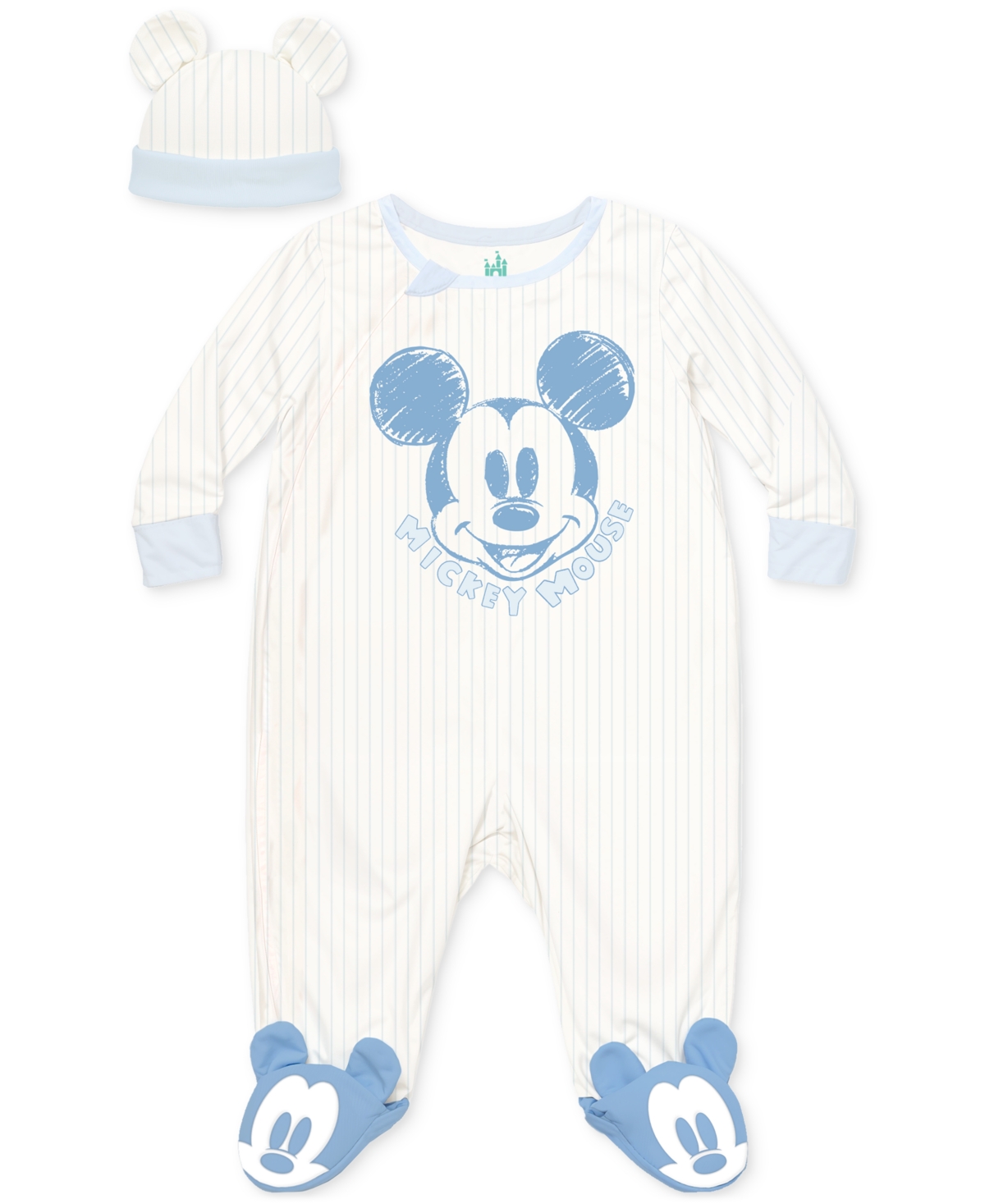 Click here for Disney Baby Boys Mickey Mouse Footed Coverall & Ha... prices