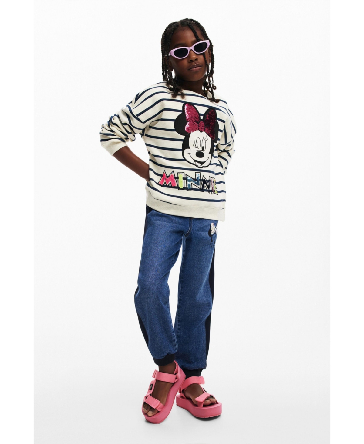 Click here for Desigual Girls Girlss Minnie Mouse sweatshirt - Li... prices