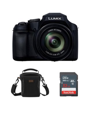 Panasonic LUMIX FZ80D 18.1MP Point & Shoot Digital Camera, Bundle with Ultra 32GB Memory Card ...