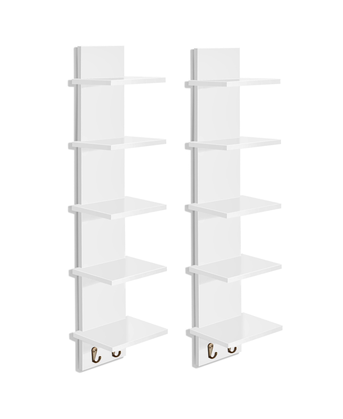 Click here for Sorbus 2 Pack 5 Tier Wall Mounted Floating Shelf U... prices