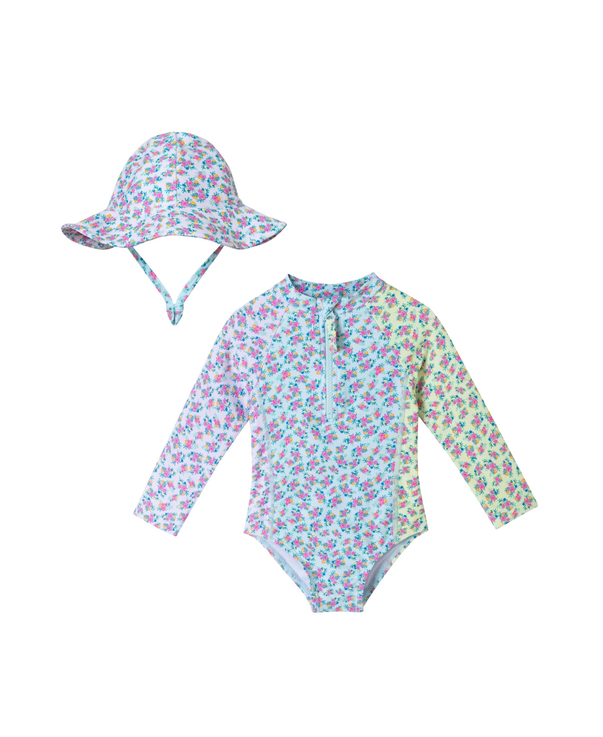 Click here for Infant Girls Floral Print Rash Guard - Floral prices