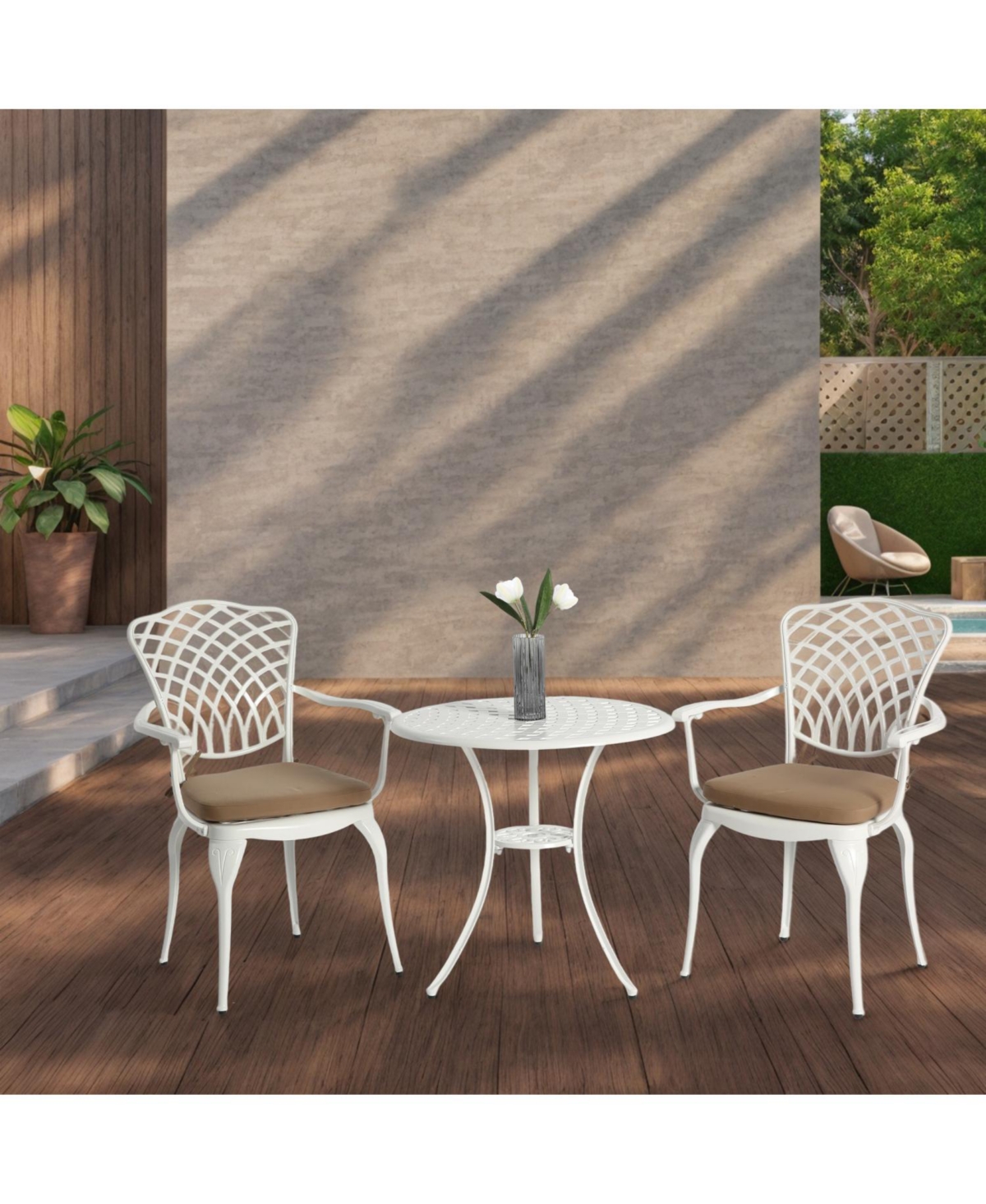 Click here for Streamdale 3-Piece Patio Bistro Set with Cushion a... prices