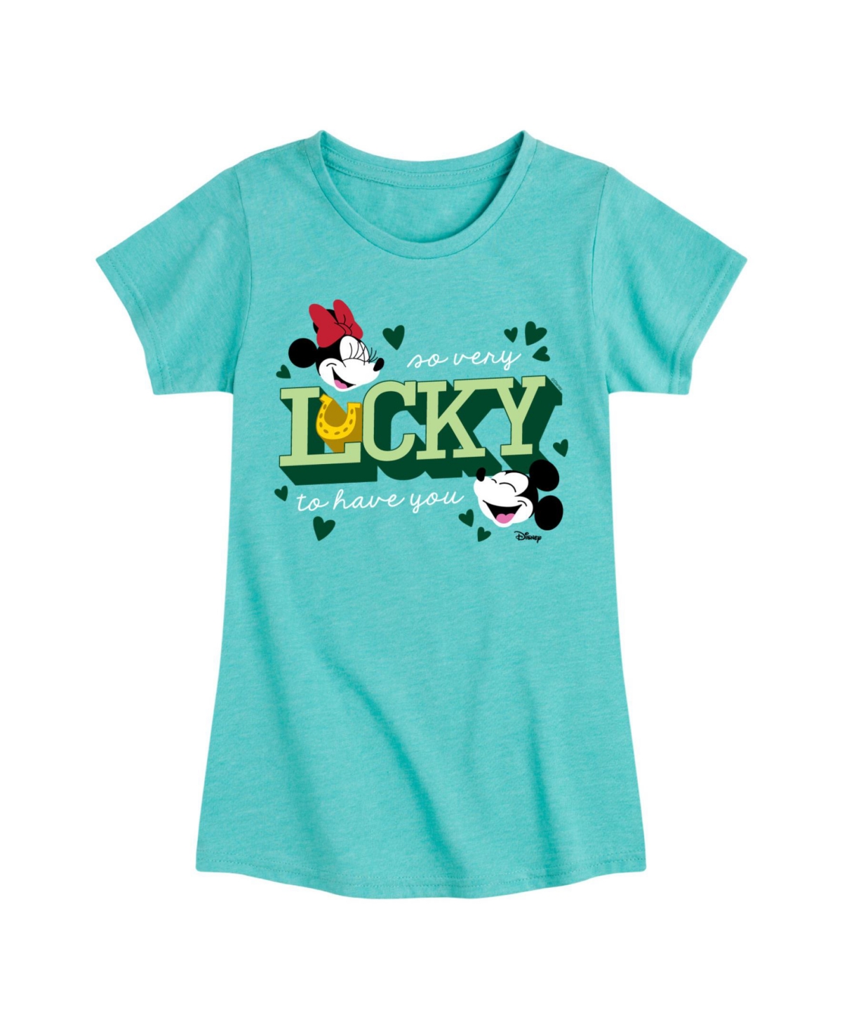 Click here for Disney Big Girls Minnie Mickey St Patricks Day Luc... prices