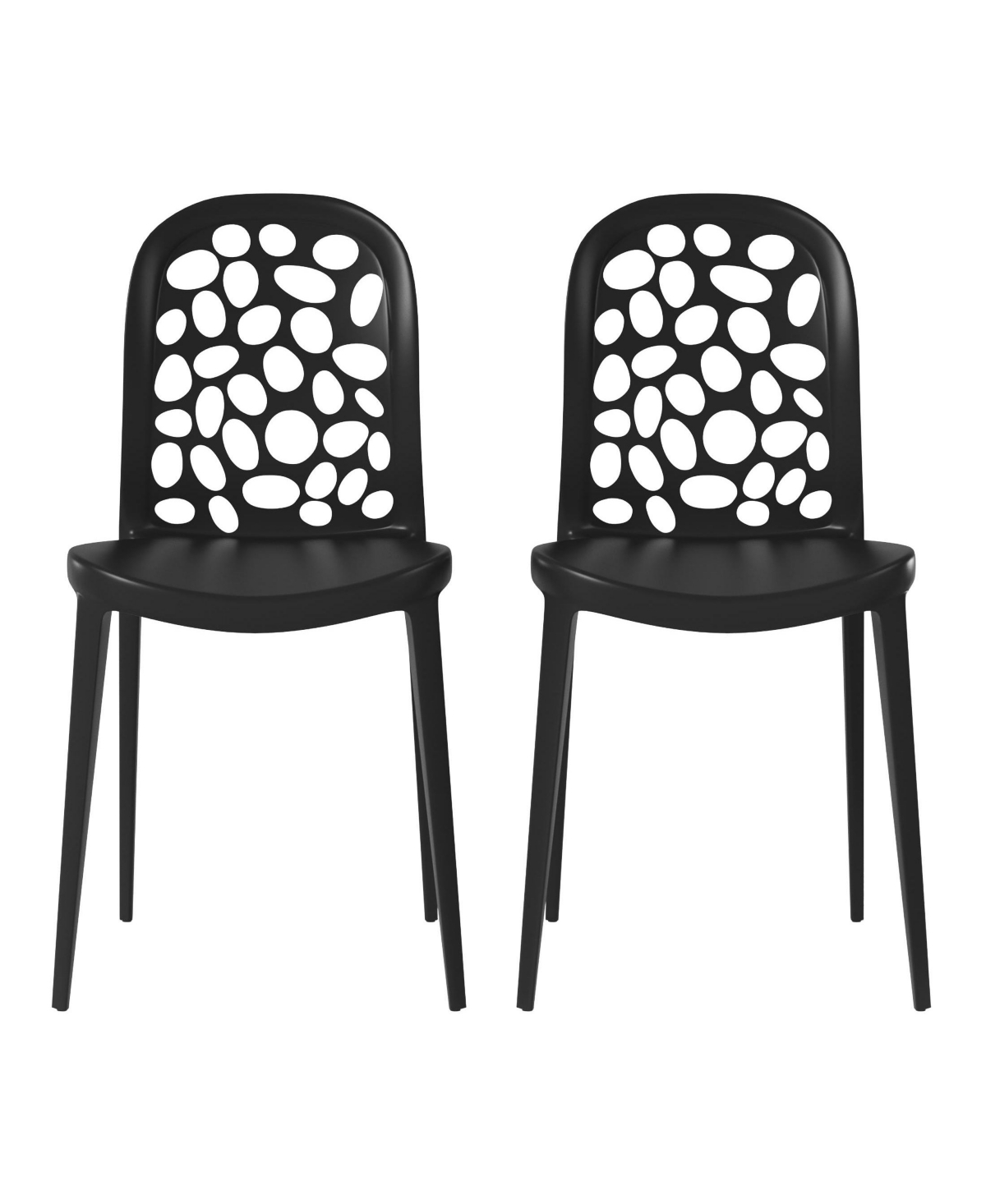 Click here for Outdoor Modern Stackable Patio Dining Chairs (Set... prices