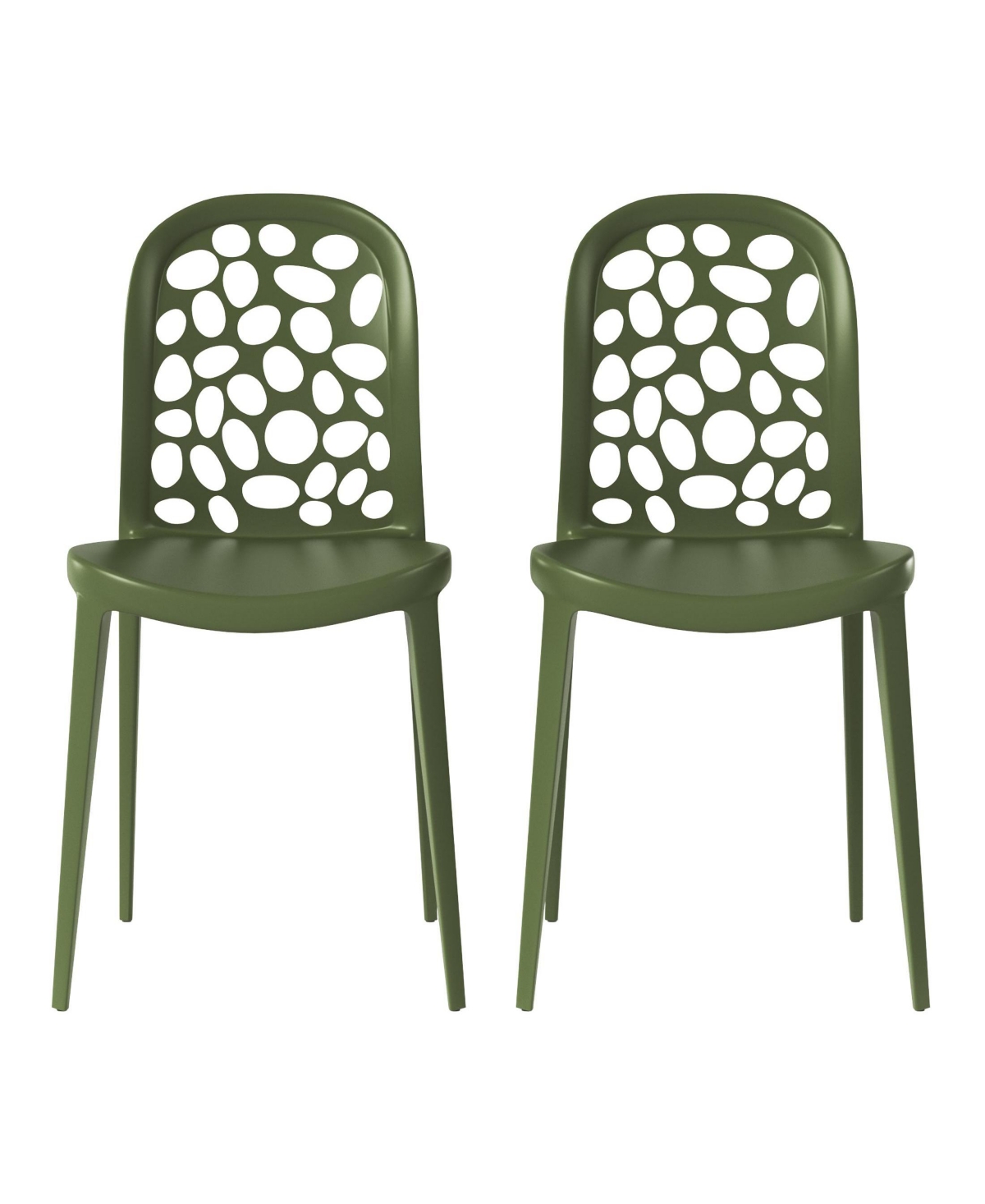 Click here for Outdoor Modern Stackable Patio Dining Chairs (Set... prices
