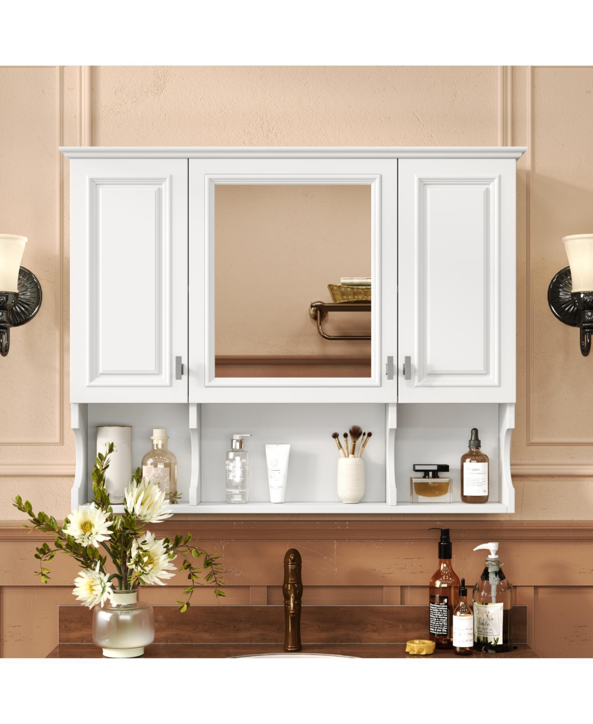 Click here for 35 Wall Mount Bathroom Medicine Cabinet with Mirro... prices