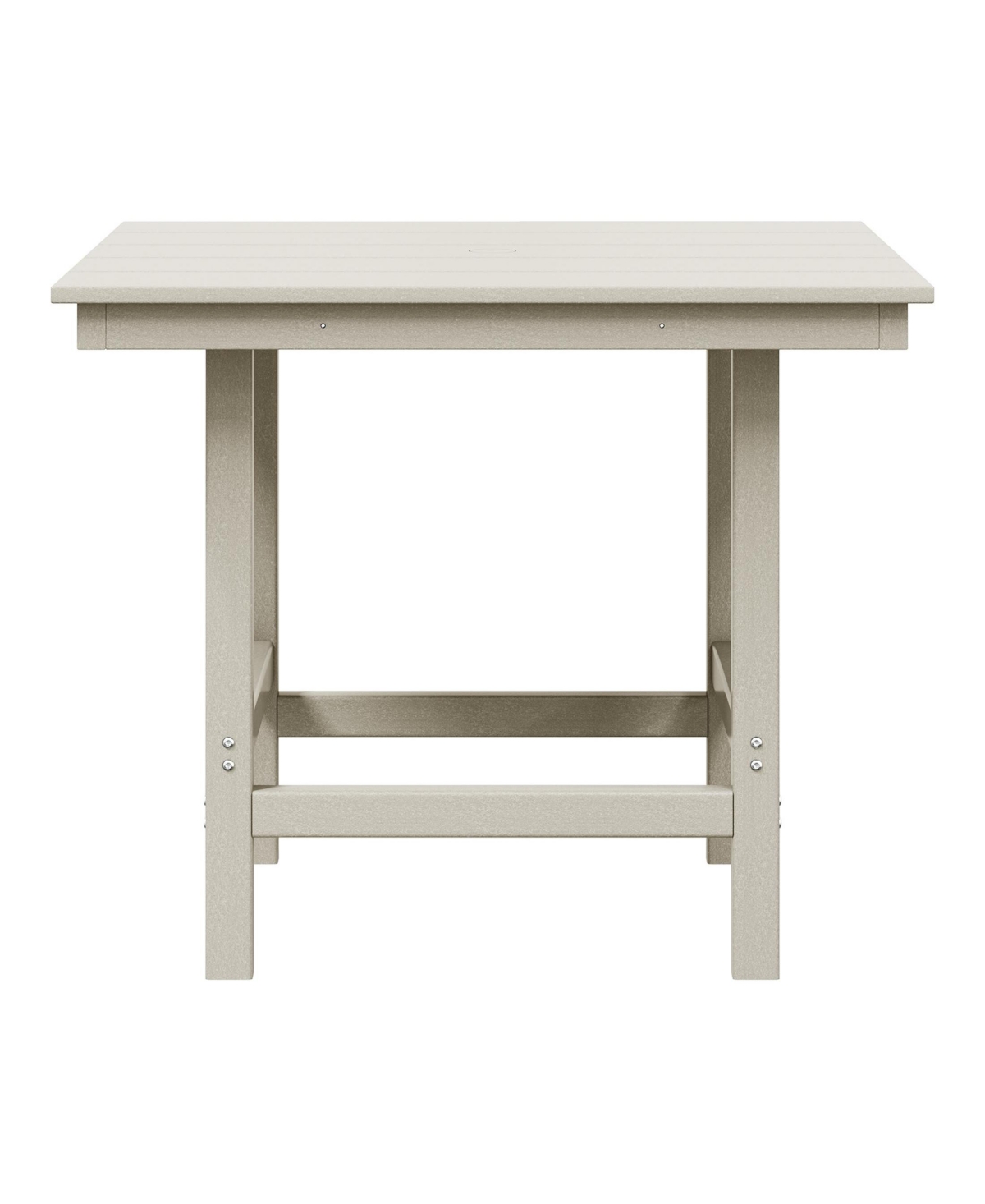 Click here for Outdoor Hdpe 36 Square Patio Dining Table with Umb... prices