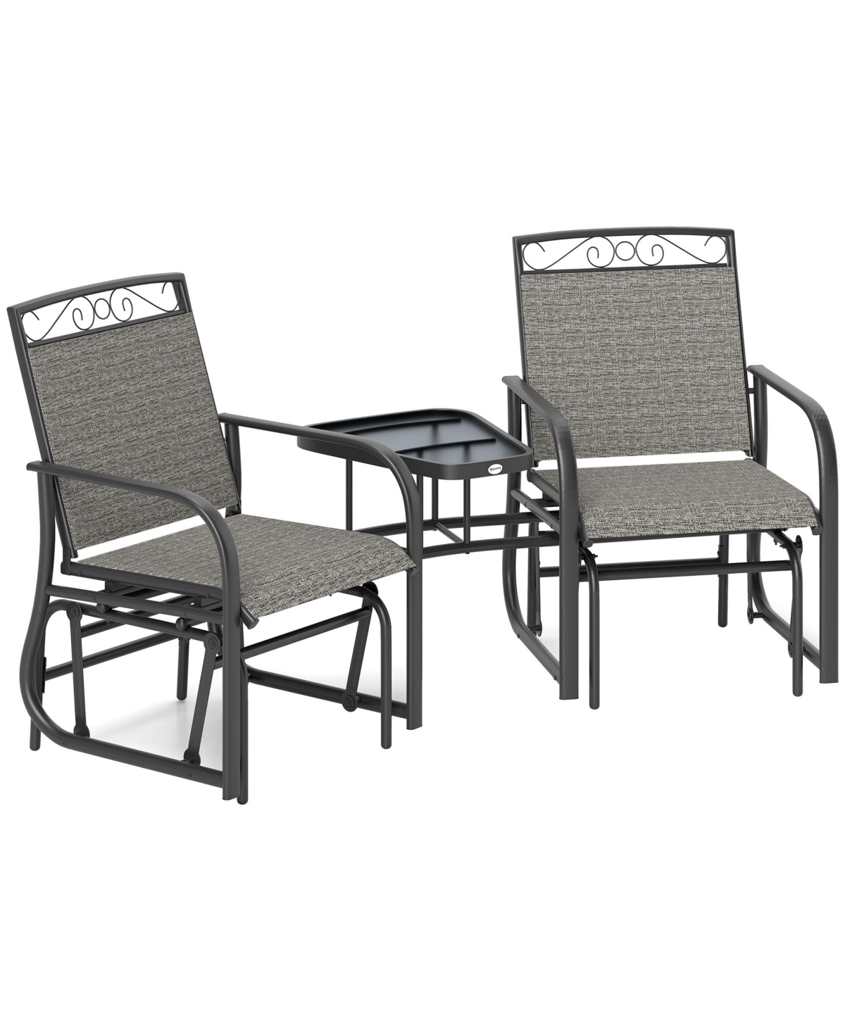 Click here for Outsunny 2-Person Outdoor Glider Chair with Table... prices