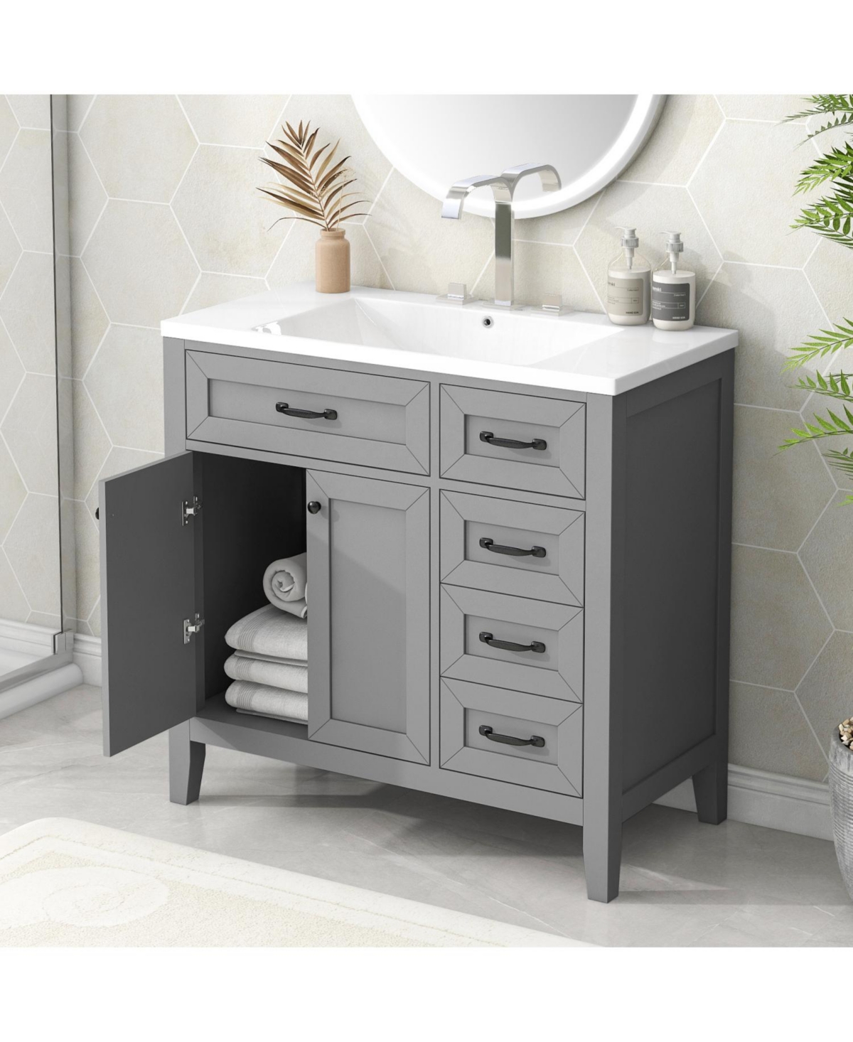Click here for Streamdale 36" Bathroom Vanity with Sink Comb... prices